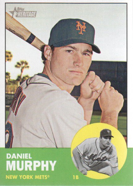 2012 Topps Heritage 78 Daniel Murphy