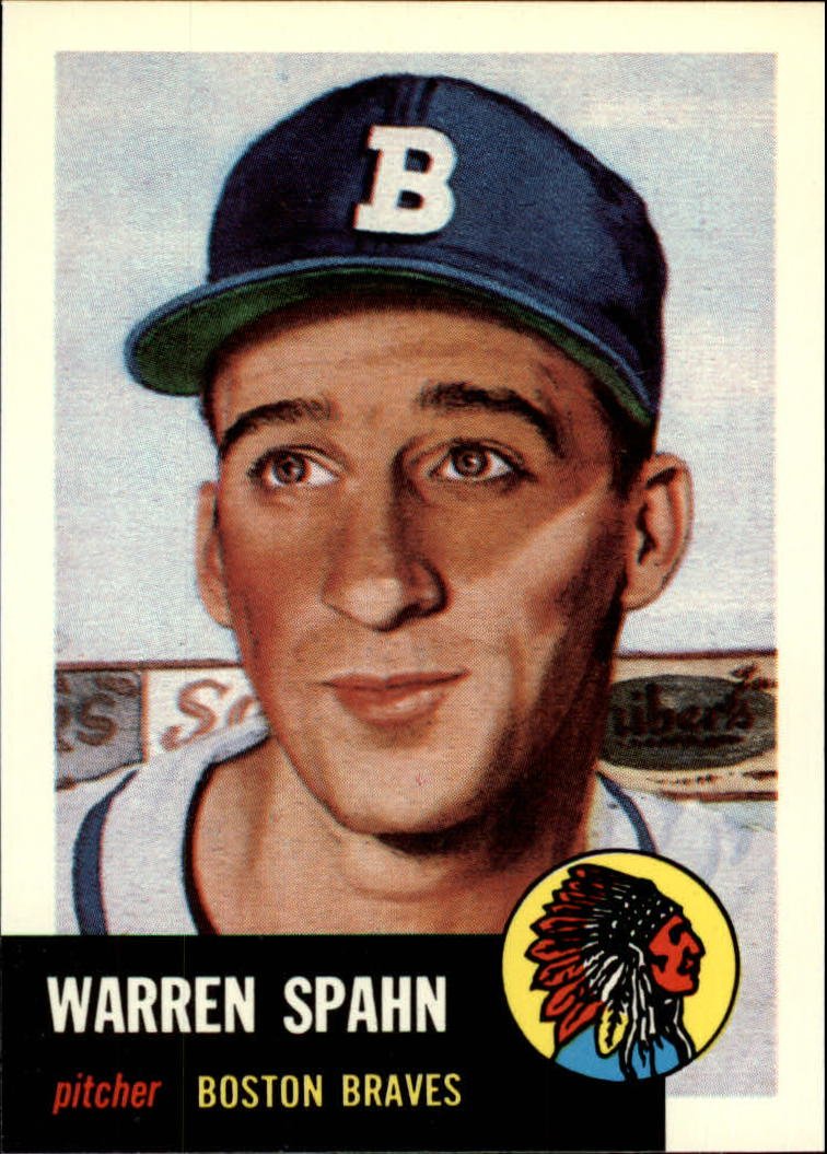 1991 Topps Archives 1953 147 Warren Spahn