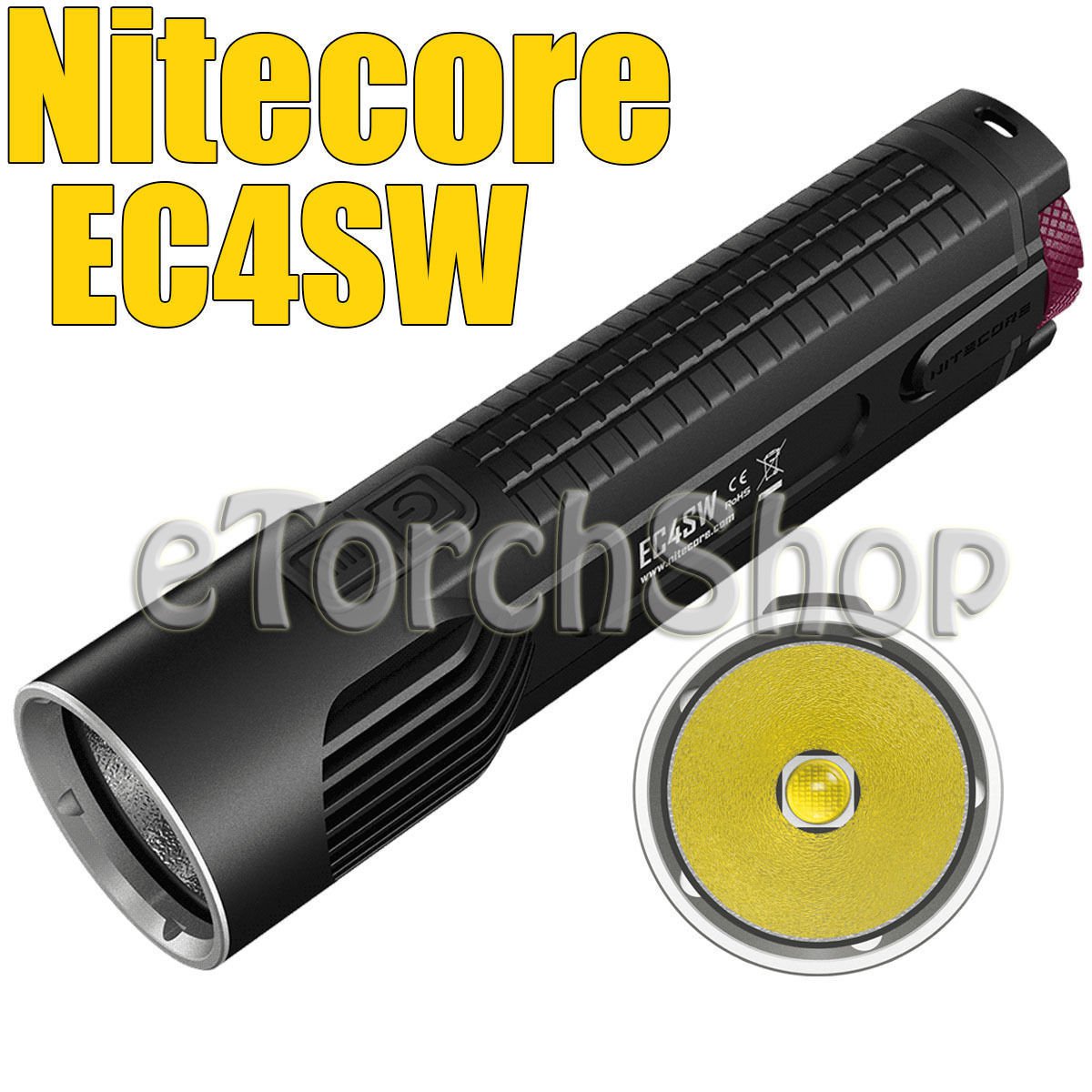 Nitecore EC4SW Cree MT-G2 Neutral White LED 2000LM 8Mo 18650 Unibody ...
