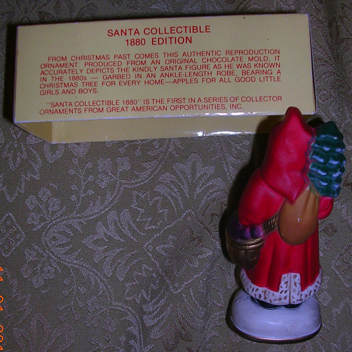 Holiday Memories Collector Santa Ornament 1880 Edition, Price Includes S&H