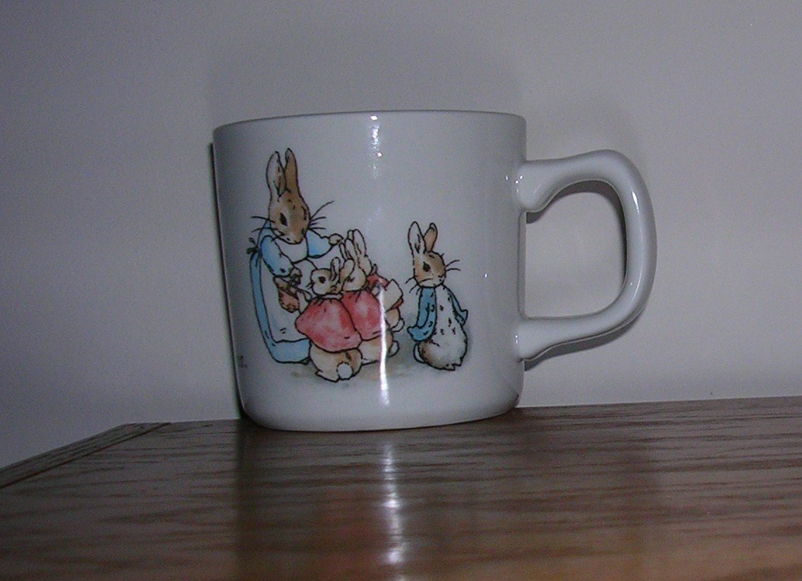 Peter Rabbit Wedgwood Coffee Cup, Price Includes S&H