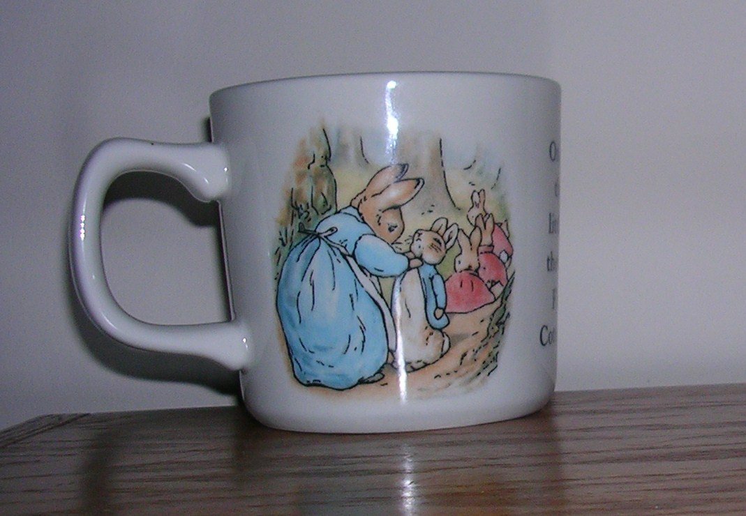 Peter Rabbit Wedgwood Coffee Cup, Price Includes S&H