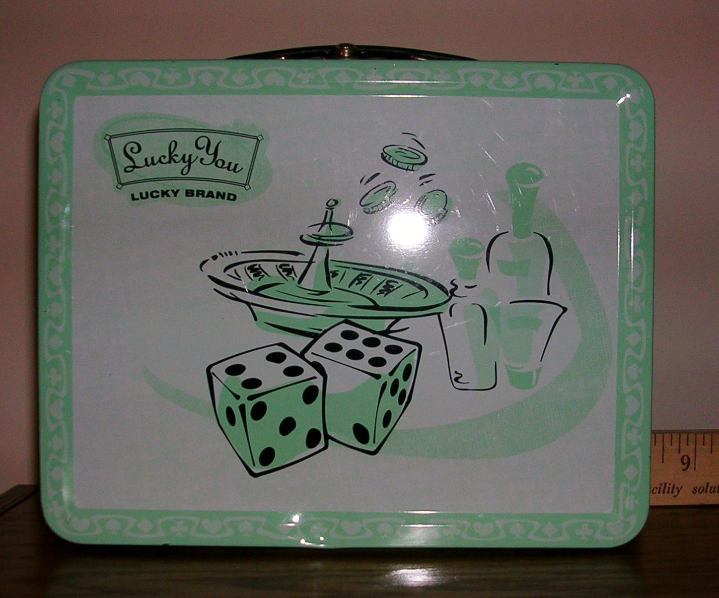 Lucky Brand Lucky You Metal Lunch Box, Price Includes S&H