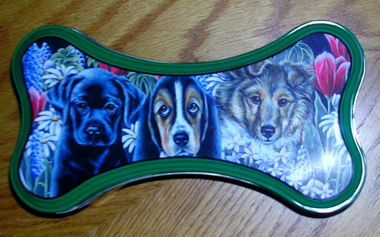 Paw Prints Tin Stitchworks™ "Tin Collectibles", Price Includes S&H