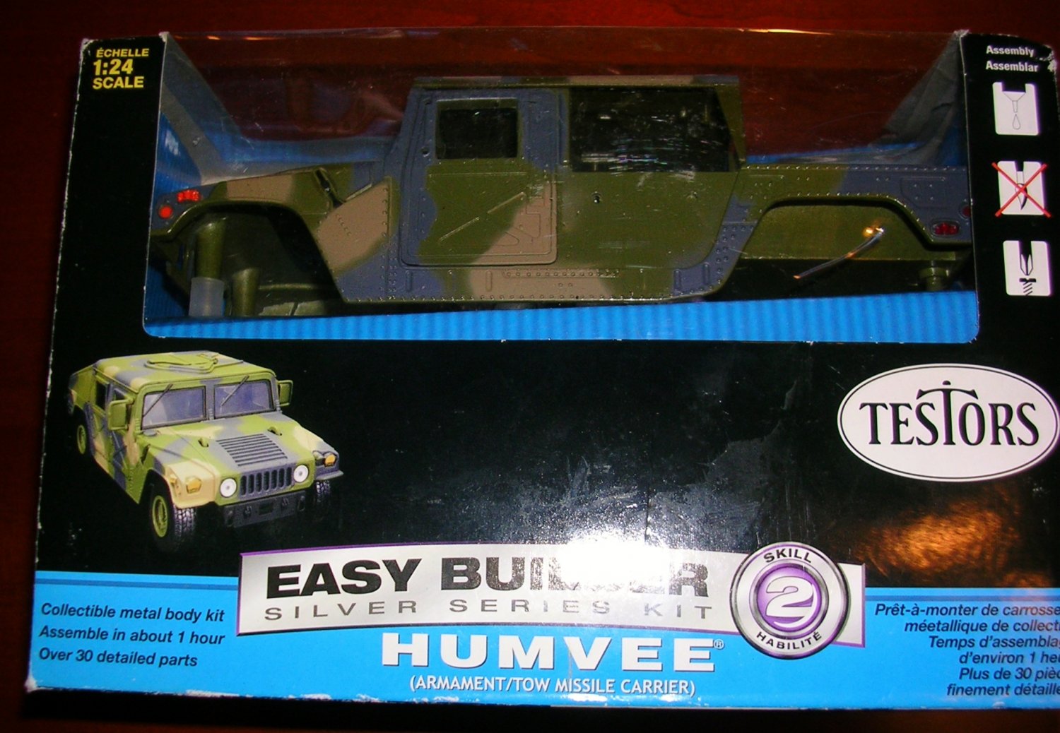 Testors Humvee (Armament/Tow Missile Carrier) Easy Builder Silver ...