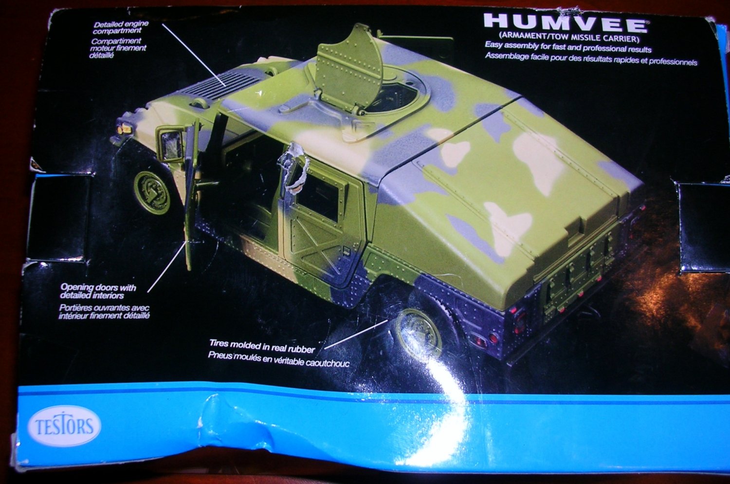 Testors Humvee (Armament/Tow Missile Carrier) Easy Builder Silver ...