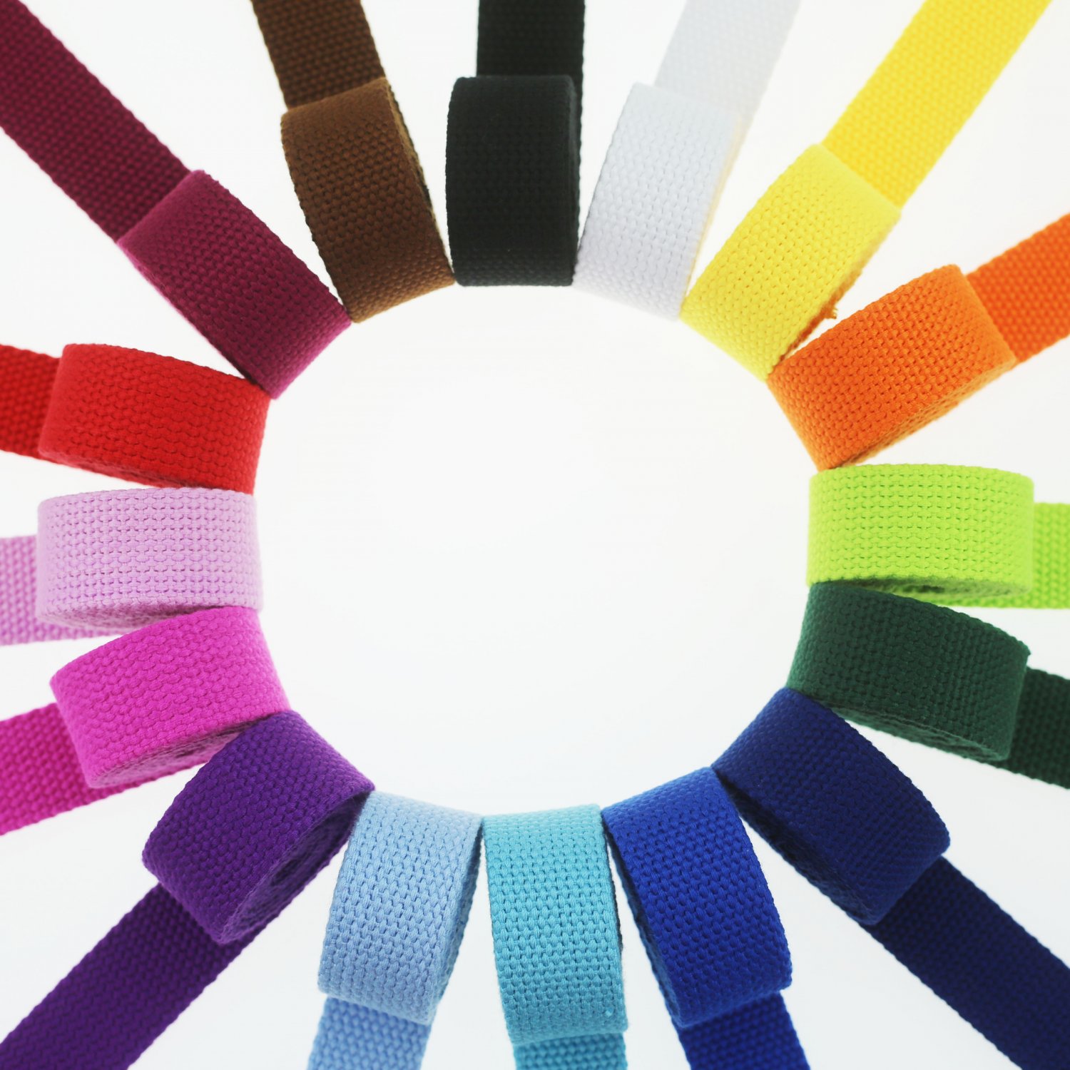5 Yards Light Blue 100% Cotton Webbing - 1 Inch (1") Heavy Duty
