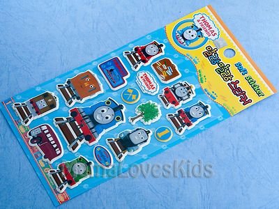 THOMAS THE TANK ENGINE TRAIN & Friends Puffy Padded stickers Art Crafts ...