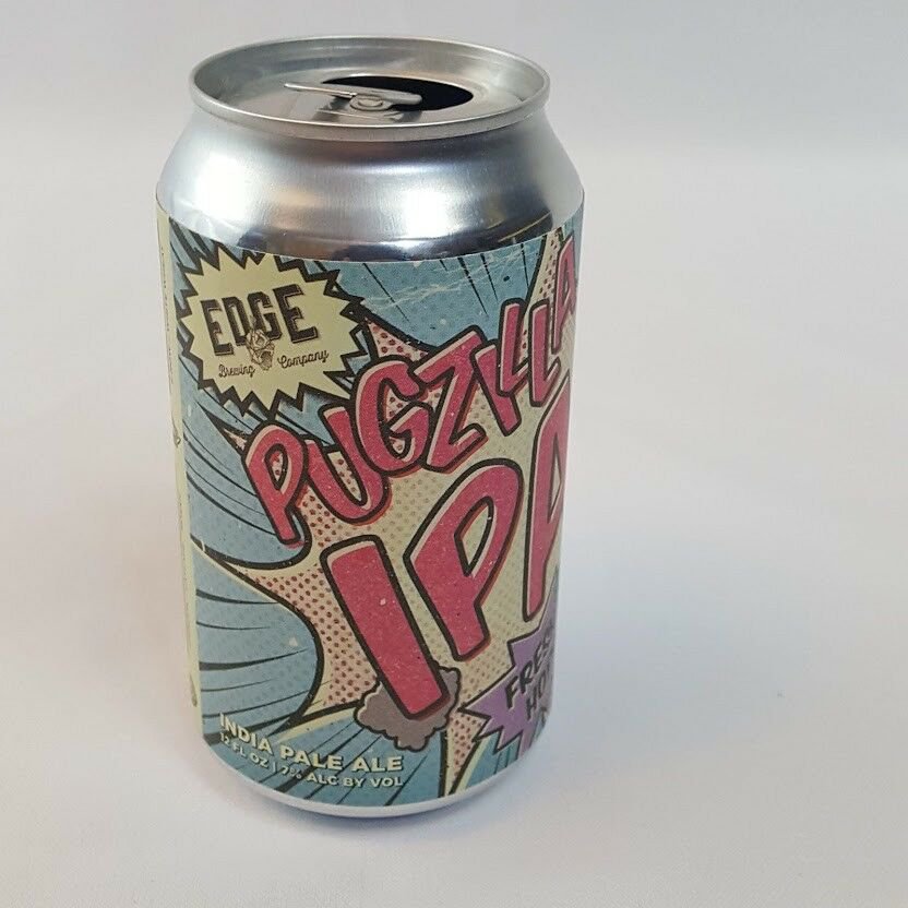 Pugzilla IPA Beer Can Edge Brewing Company Boise Idaho Micro Brew