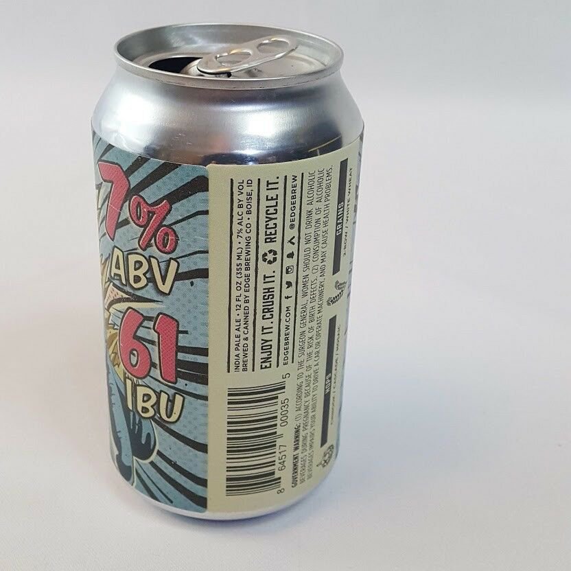 Pugzilla IPA Beer Can Edge Brewing Company Boise Idaho Micro Brew Pug