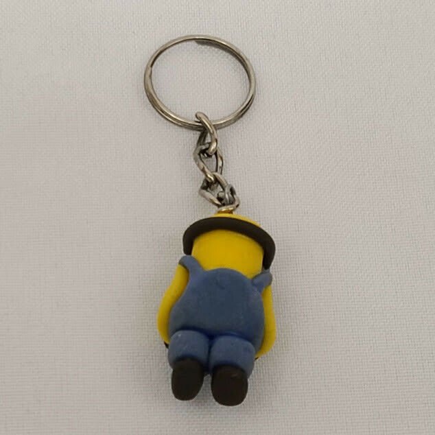 Handmade Minion Kevin Keychain Figure Toy Clay Artist Despicable Me