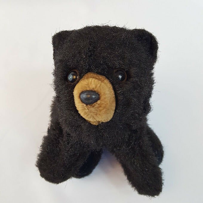 Folkmanis Baby Black Bear Hand Puppet Plush Stuffed Animal Cub