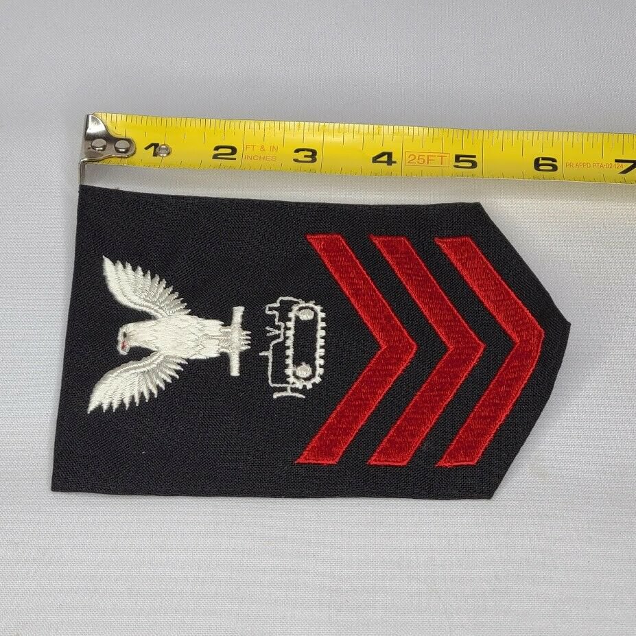 Vintage US Navy Uniform Patch Navy Seabees Equipment Operator 1st Class ...