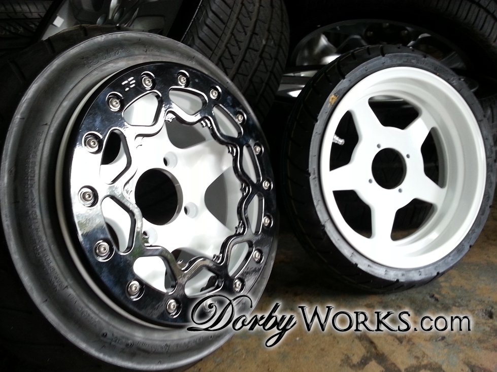 RokSTAR 12" Complete wheel, hubs, tires HONDA RUCKUS