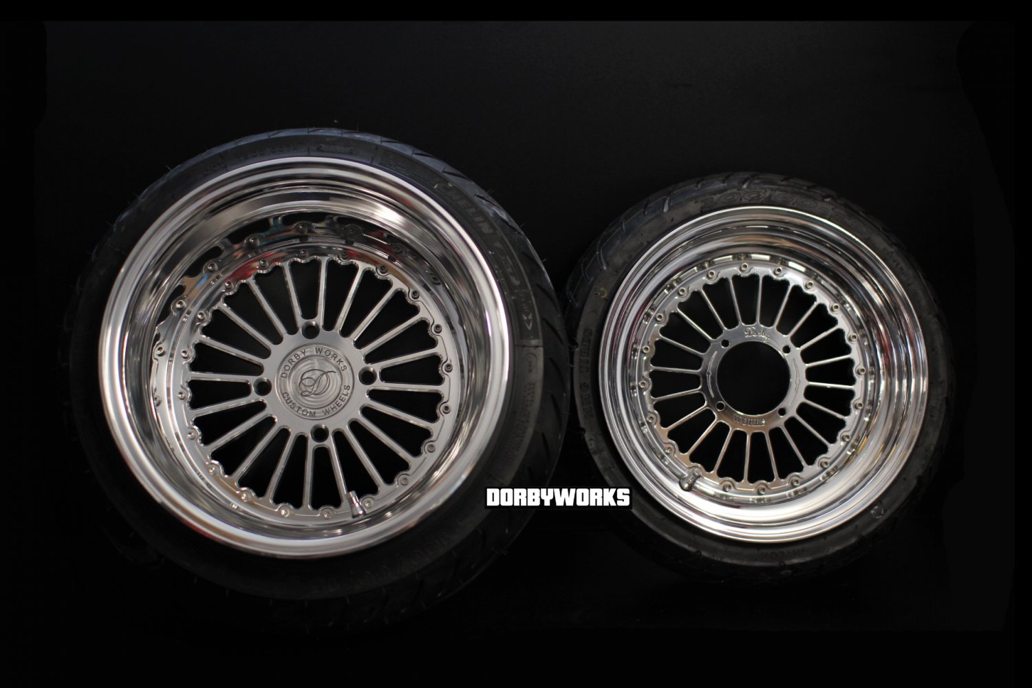 Honda Ruckus FORMULA 12 " front / 13 " rear Custom billet forged wheels