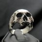 Into The Fire - Sterling Silver Mens Ring Skull Ring Biker Harley ...