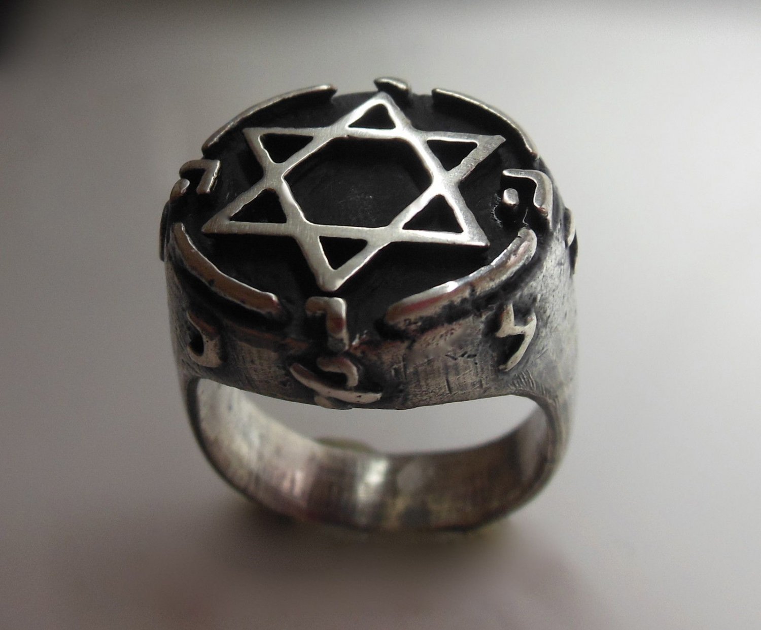 King Solomon Signet Ring Mystic Masonic, Secret Seal, Kabbalah Sterling ...