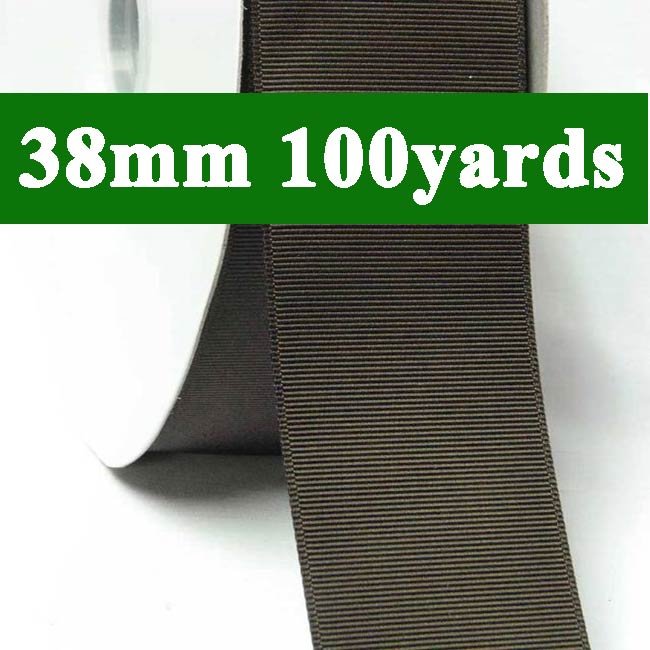 Dark Olive Color #572 Grosgrain Ribbon Wholesale 38mm 1-1/2" Wide 100 ...