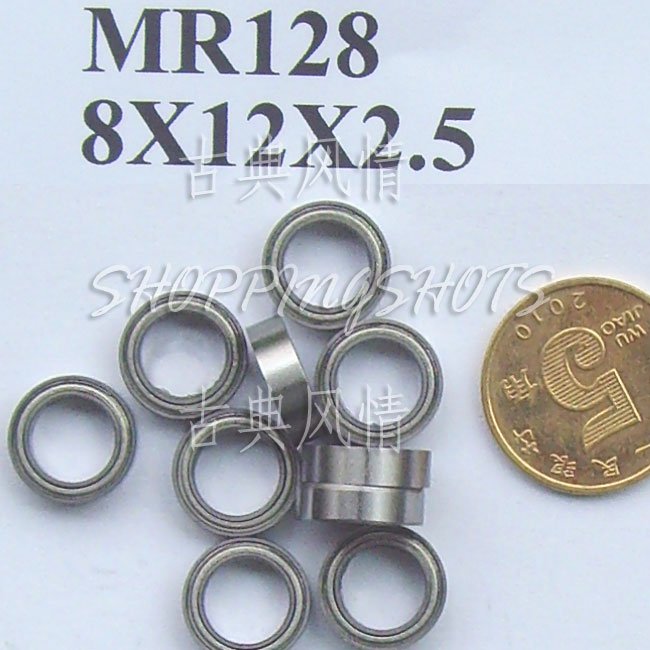 10pcs) MR128 MR128Z Miniature Bearings ball Mini bearing 8X12X2.5 8*12 ...