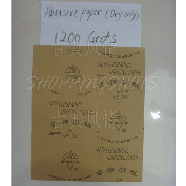 10 Sheets 1200 Grit Quality SANDPAPER Dry sand paper 9X11 abrasive ...