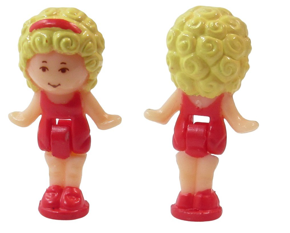 1989 Vintage Polly Pocket Dolls Beach House - Polly Bluebird Toys (49820)