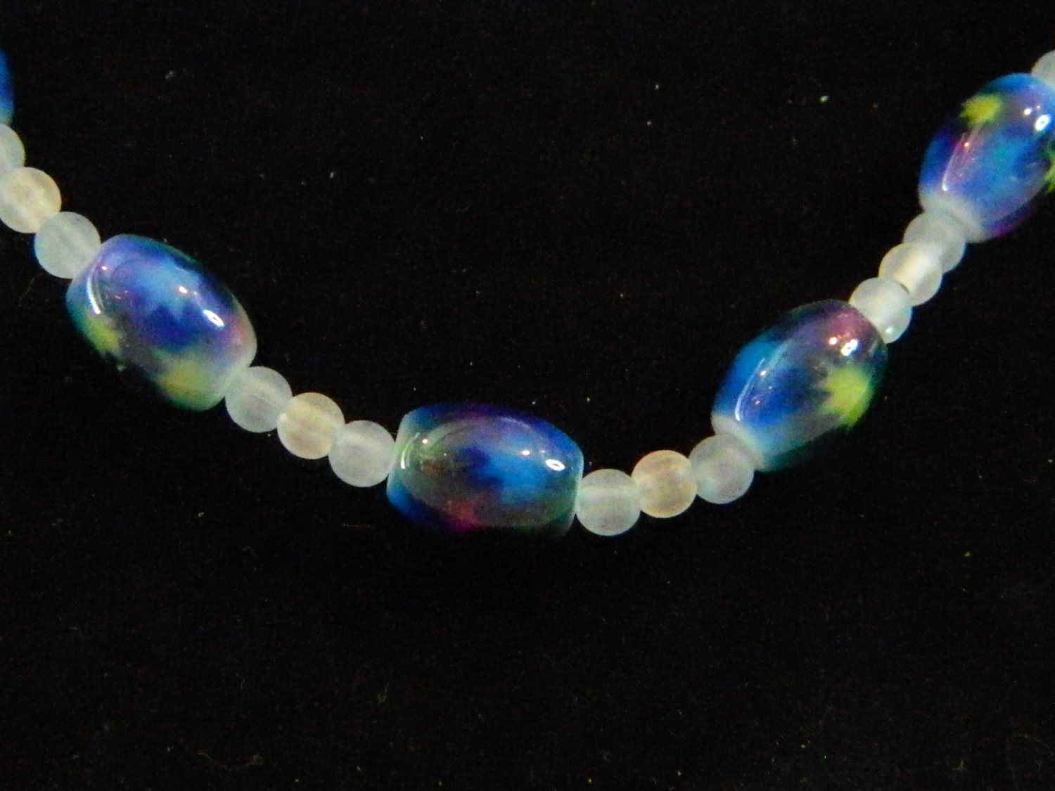 137: Blue with a Splash of Color Necklace