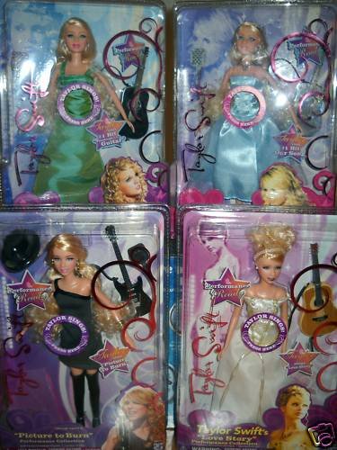 Taylor Swift Singing Performance Collection Dolls All 4 Set Love Story