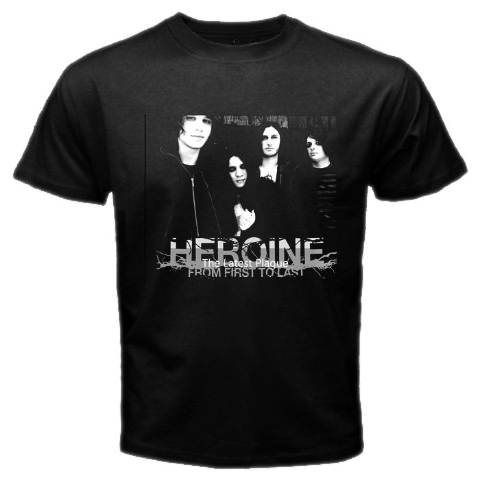From First To Last Logo Emo Punk Rock Band Mens T-Shirt S to XXXL