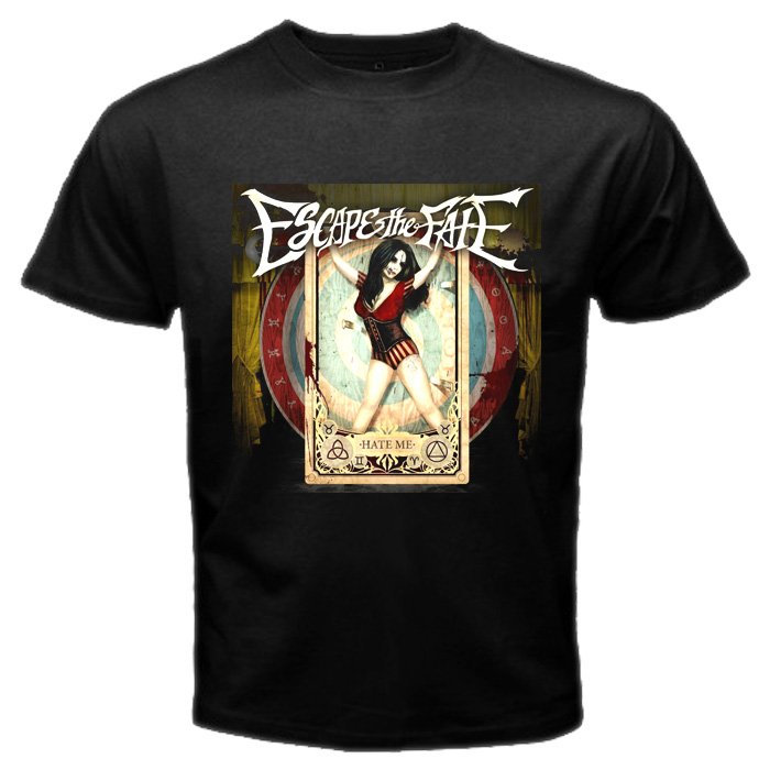 Escape The Fate Logo Emo Punk Rock Band Mens T-Shirt S to XXXL