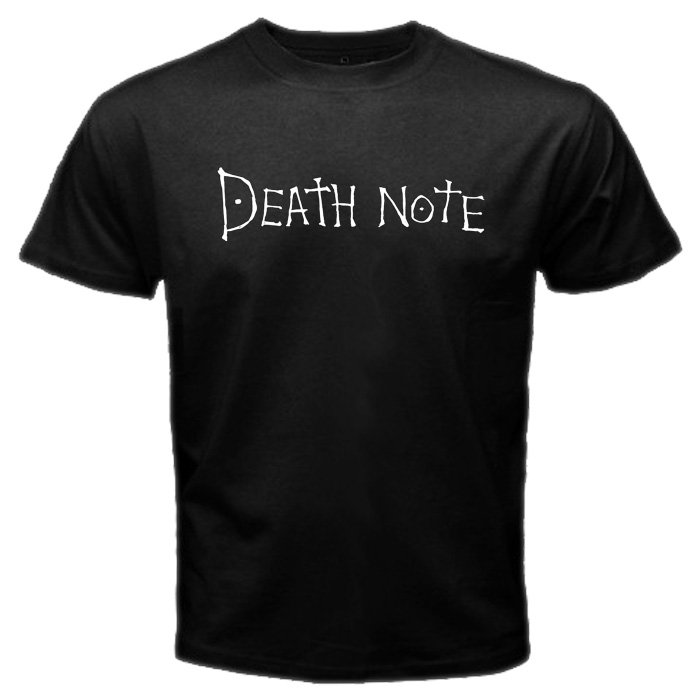 Death Note Logo Anime Manga Japan Art Shonen Adventure Mens T-Shirt S ...