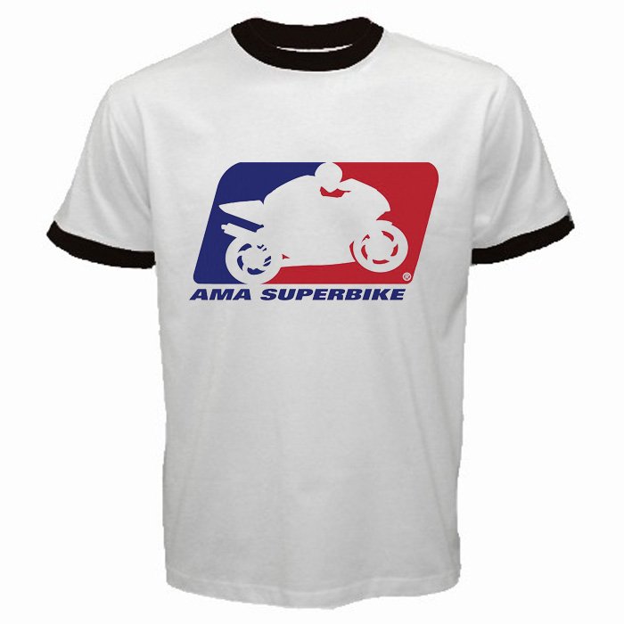 AMA Superbike Logo American Motorsport Motorbike Association Mens T ...