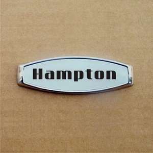 US100-CHROME 3D CAR EMBLEM AMERICAN Hampton CITY EMBLEM BADGE NAMEPLATE