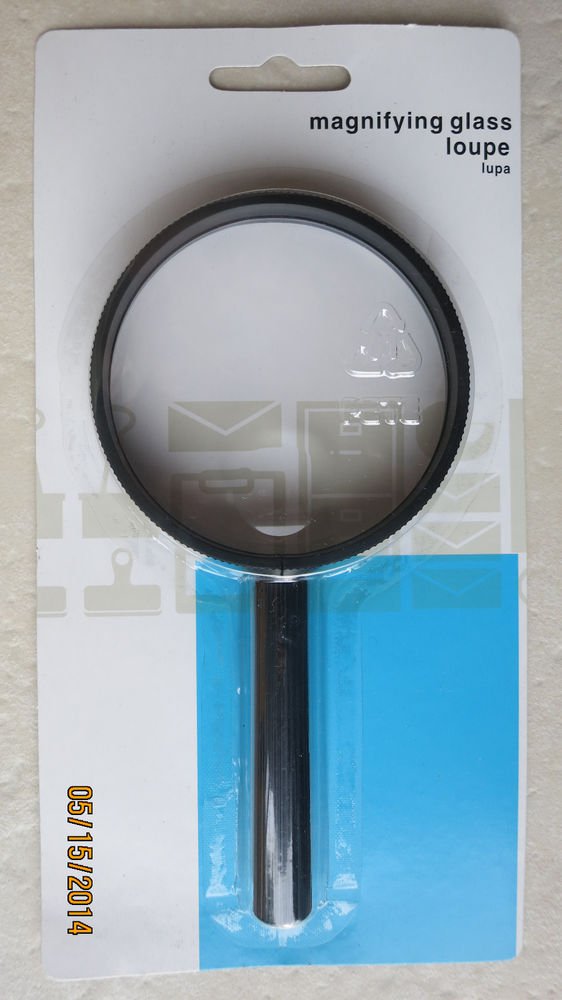 MAGNIFYING GLASS LOUPE LUPA reading convenient Magnify Circle shape w ...