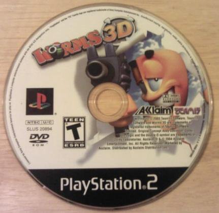 Worms 3D - Playstation 2 PS2 game