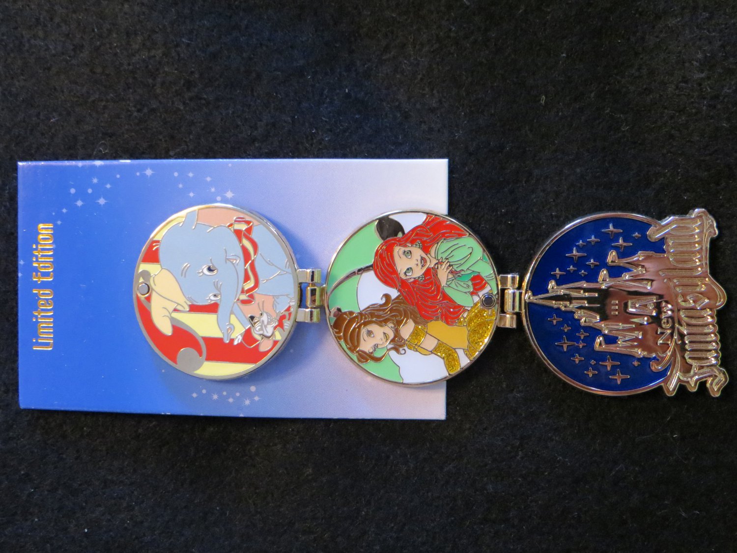 WDW Disney Vacation club pin New FantasyLand Ariel Dumbo LE 1500