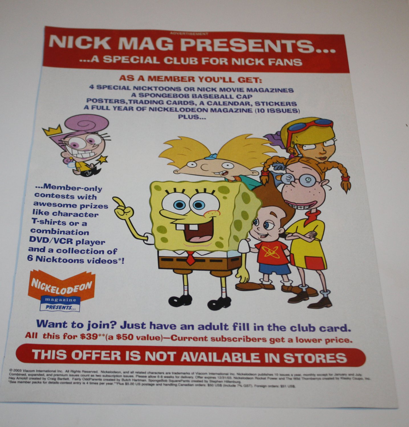 Magazine Advertisement Nickelodeon Hey Arnold!, Wild Thornberries ...