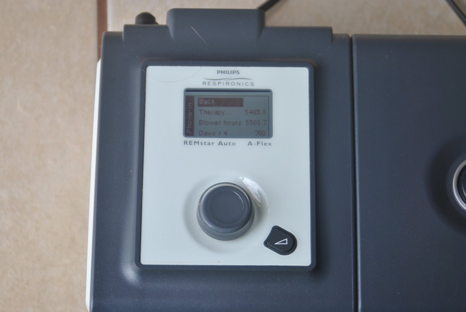 Philips Respironics REMstar Auto A-Flex 550P CPAP 5465 T hrs 5503 B hrs ...