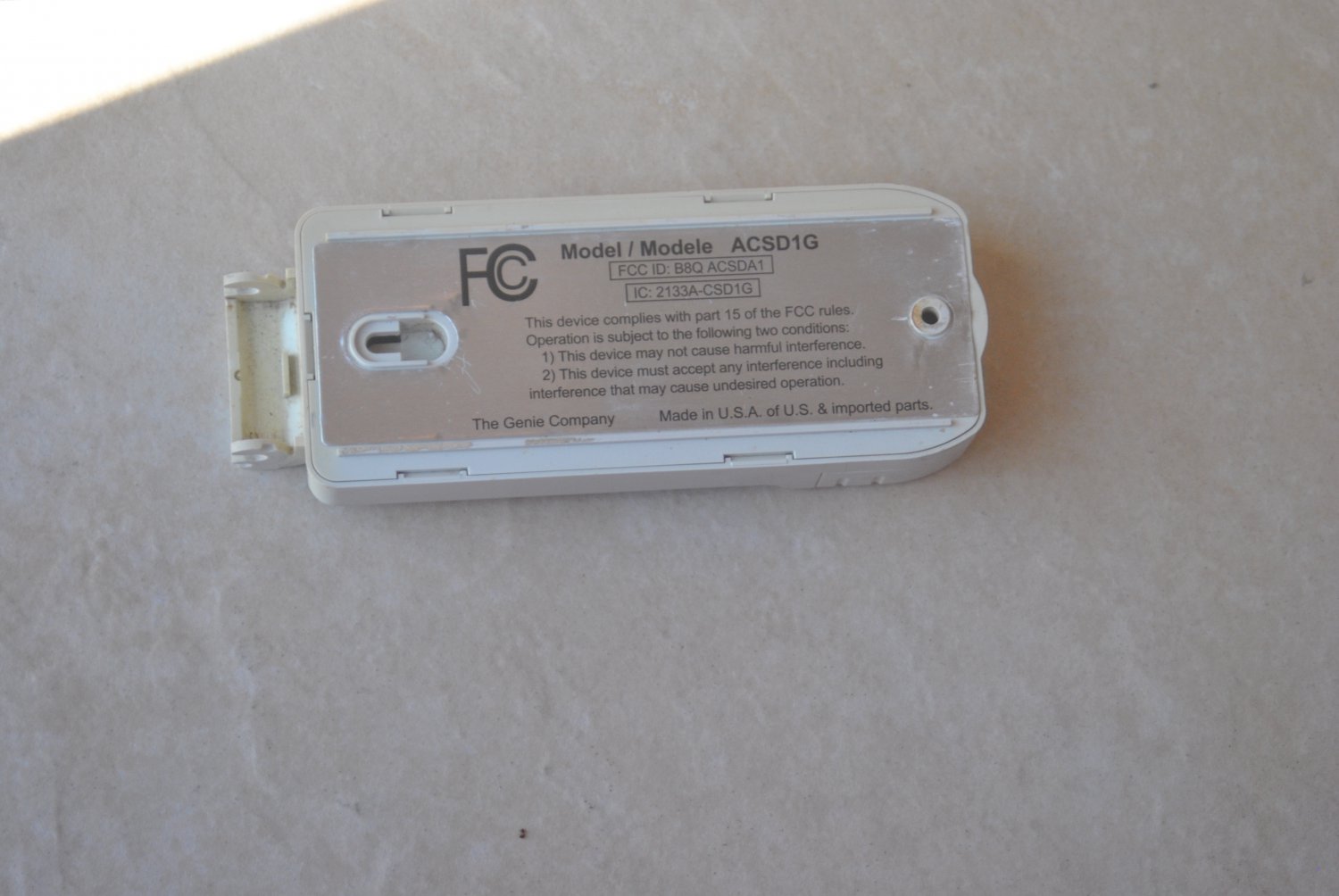 Genie ACSD1G Key Pad Garage Door Opener jan18 #3