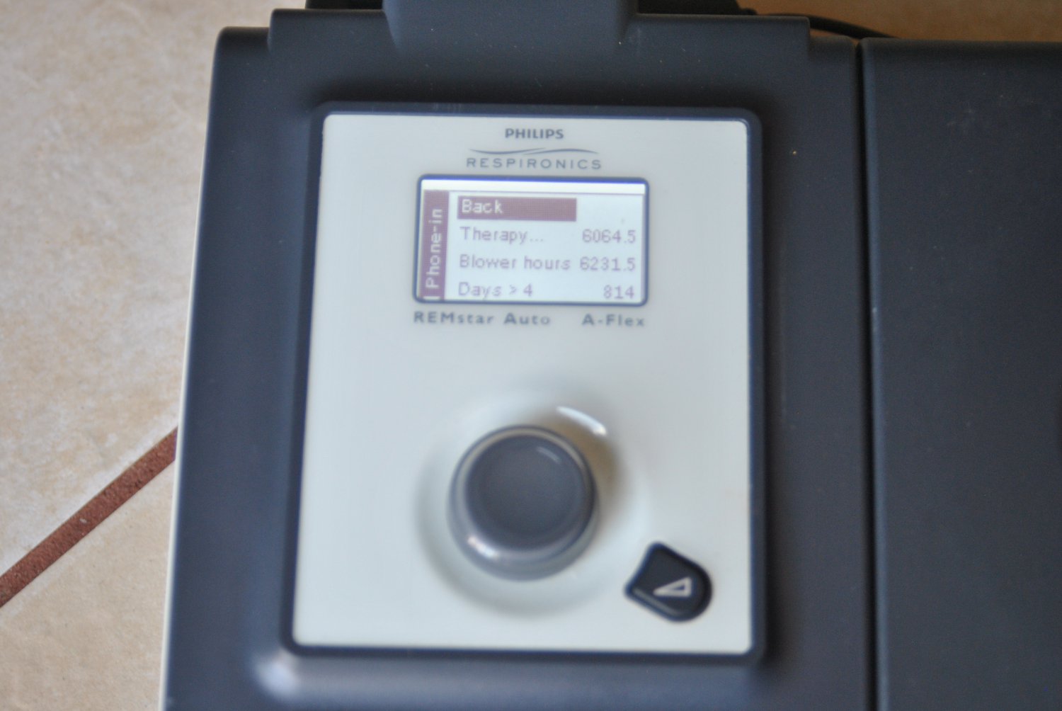 Philips Respironics REMstar Auto A-Flex 550P CPAP 6064 T hrs 6231 B hrs ...