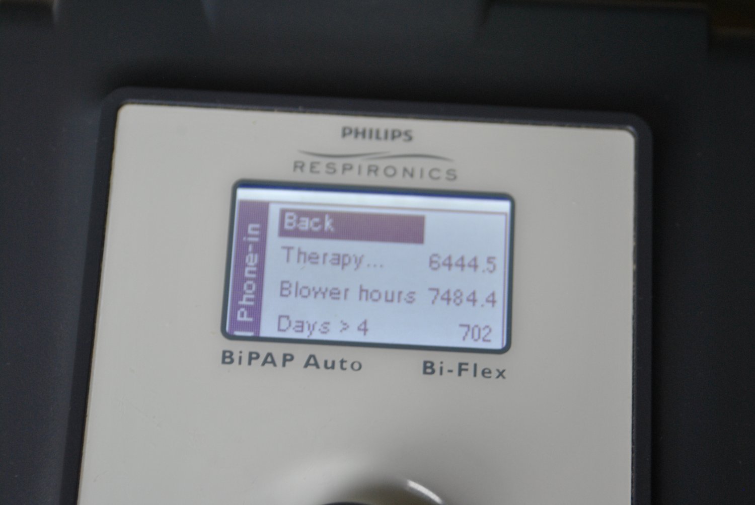 Philips 750P Respironics BiPAP Auto Bi-Flex CPAP 6444 T hrs 7484 B hrs ...
