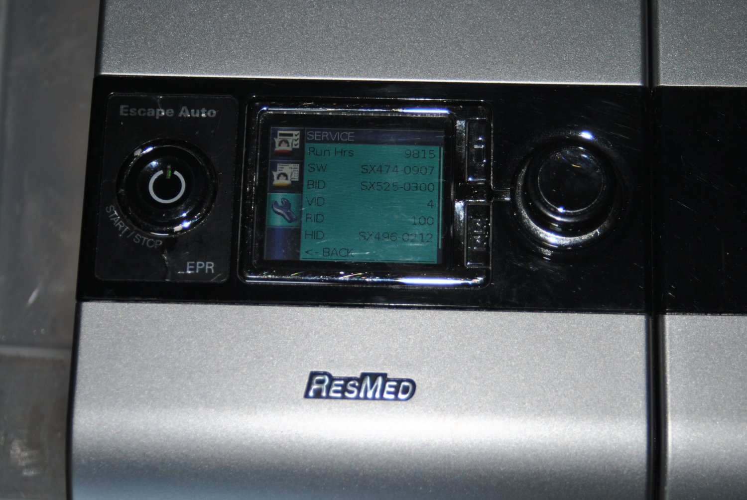 Resmed Elite S9 CPAP with H5i Humidifier 9815 run hrs aug18 #16