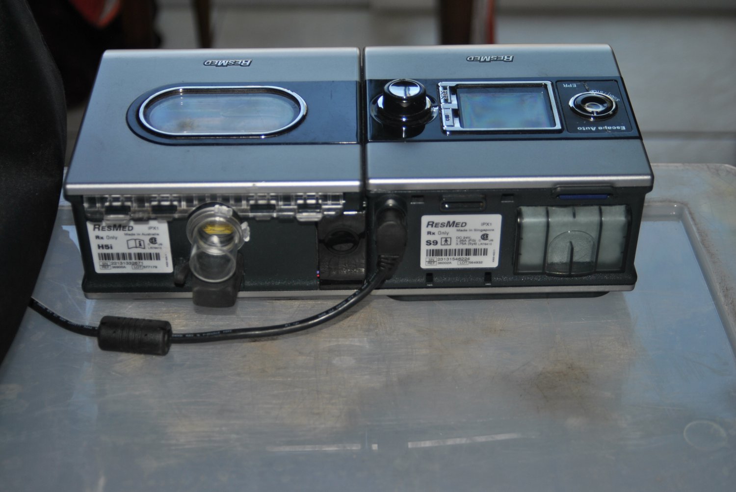 Resmed Elite S9 CPAP with H5i Humidifier 9815 run hrs aug18 #16