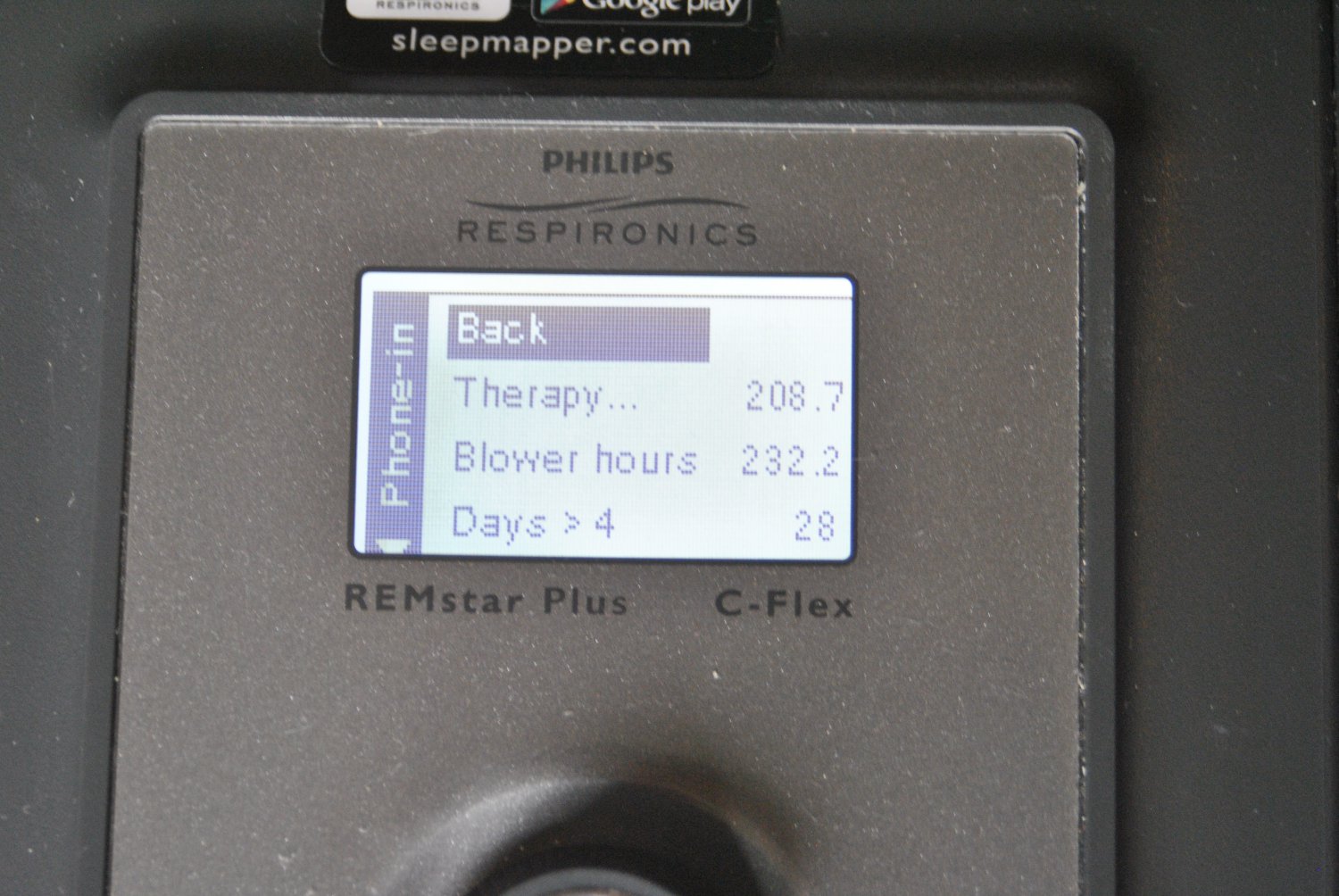 Respironics REMstar Plus C-Flex 260P CPAP 208 T 232 B hrs oct18 #82
