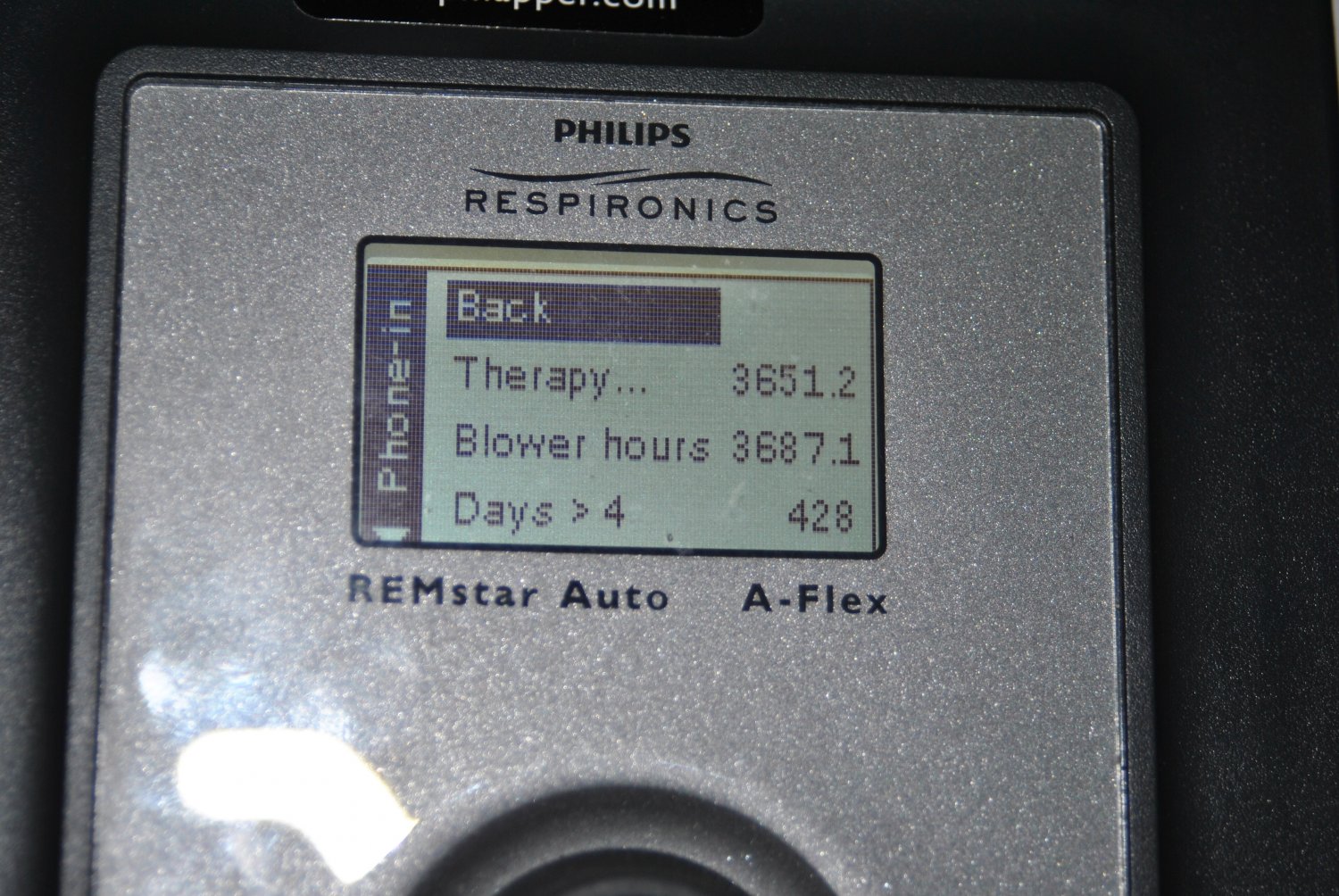 Philips Respironics 560PBT RemStar Auto with Modem DOM CPAP 3651 T hrs ...