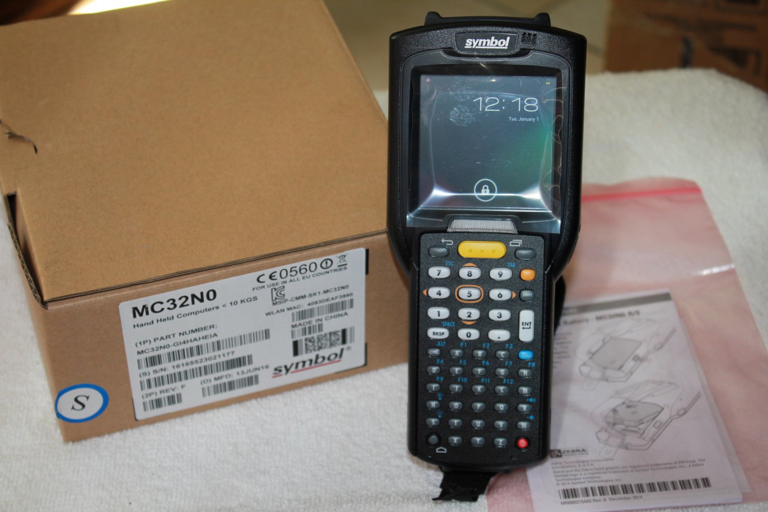 Symbol Zebra MC32N0 HandHeld Computer PN MC32N0-G14HAHEIA NEW OTHER ...