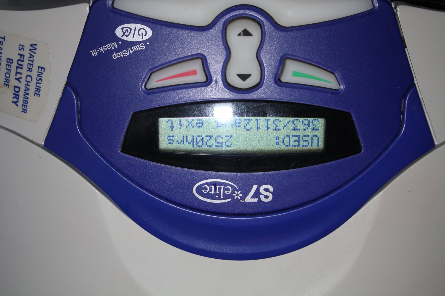 Resmed S7 Elite Sleep & Respiratory Systems CPAP 30002 2527 hrs oct19 #13