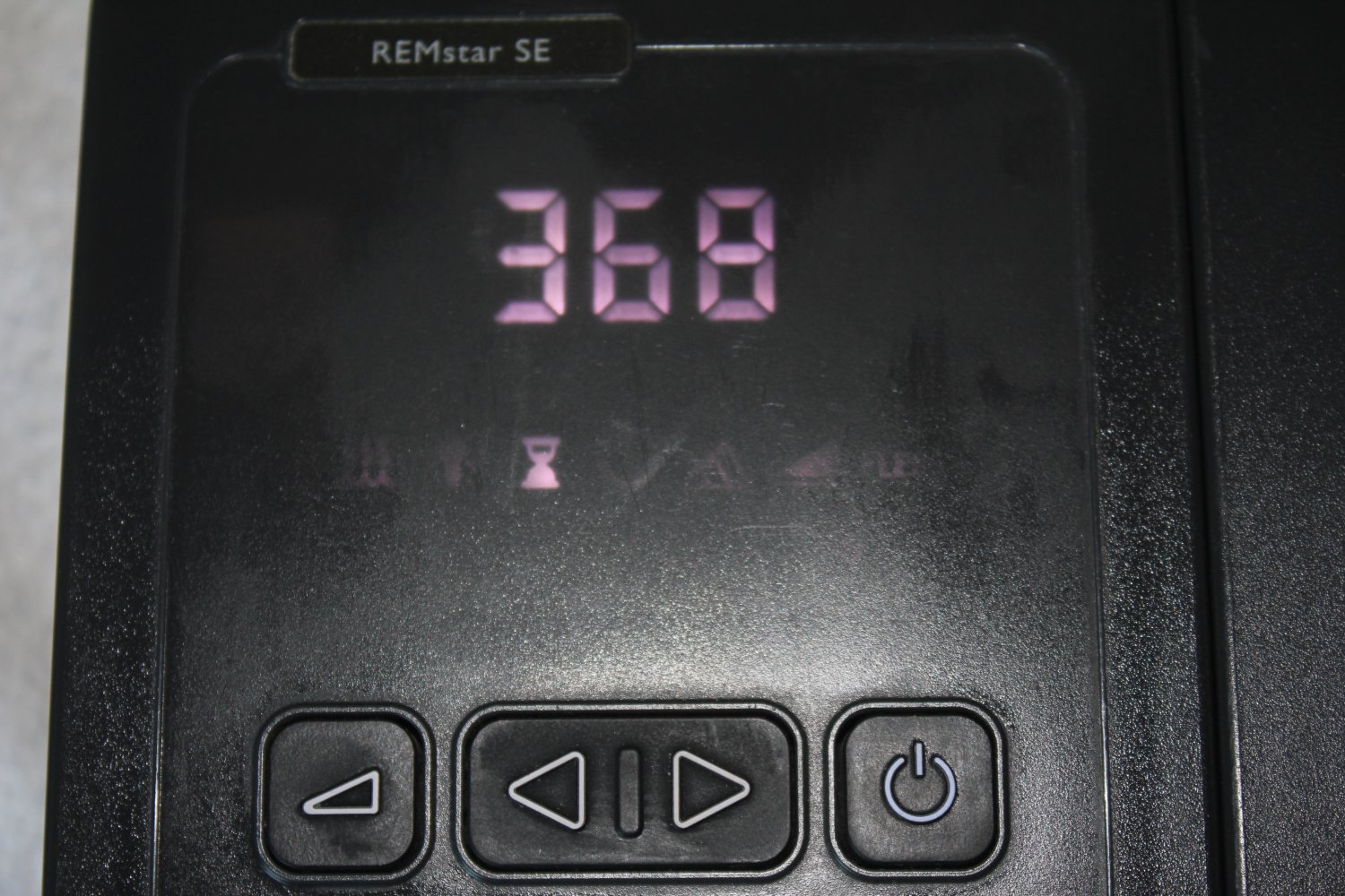 Philips Respironics 250P REMstar SE CPAP 368 hrs no ac cord feb20 #26U