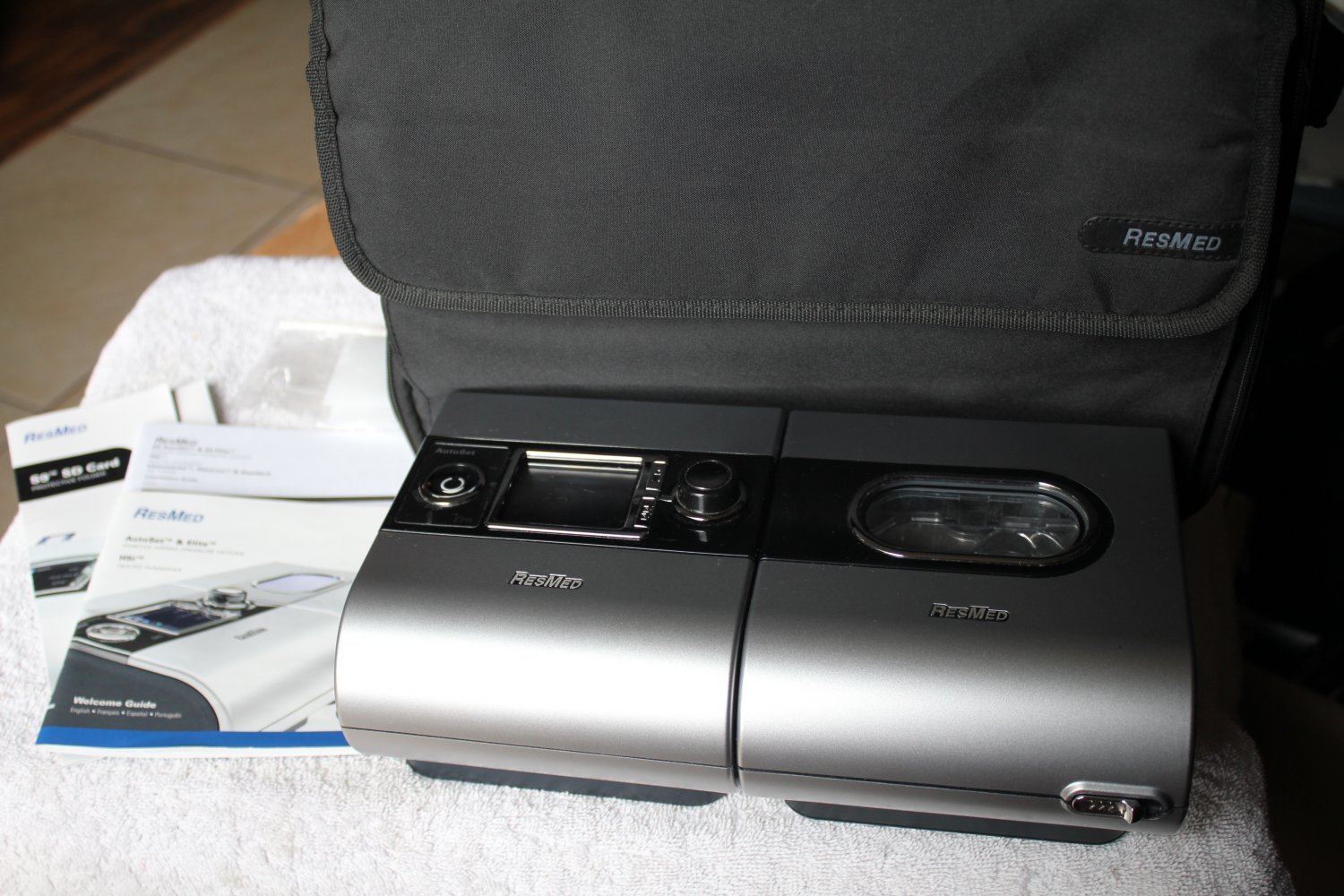 ResMed Autoset S9 CPAP #36005 15622 hrs with H5i Humidifier no ac ...