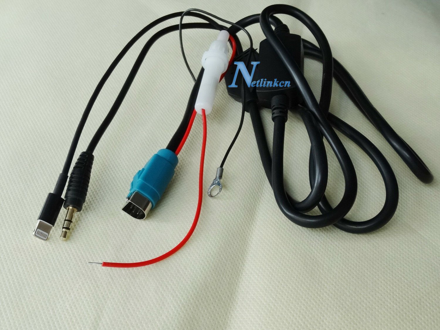 ALPINE KCE-422I KCE-236B AUX INTERFACE CABLE LIGHTNING ADAPTER iPhone 5 ...