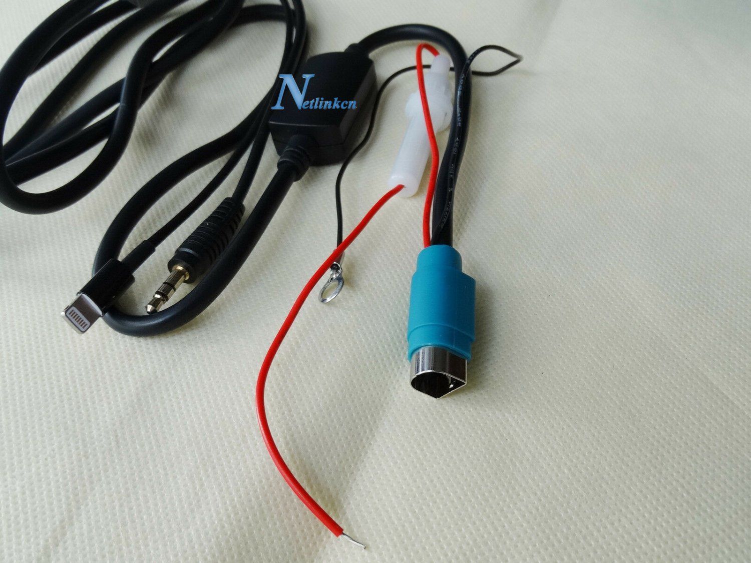 ALPINE KCE-422I KCE-236B AUX INTERFACE CABLE LIGHTNING ADAPTER iPhone 5 ...